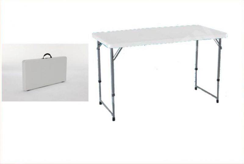 Table Pliante LIFETIME 122x60cm Pliable en Deux - SP Équipements